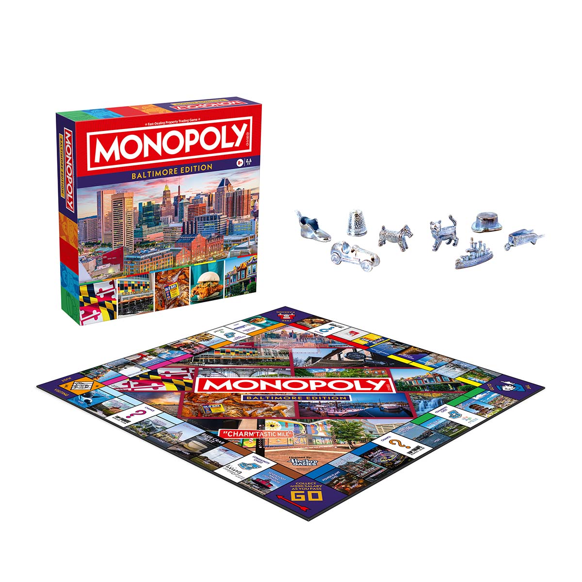 Baltimore MD Monopoly Board Game | Charm City Edition – Top Trumps USA