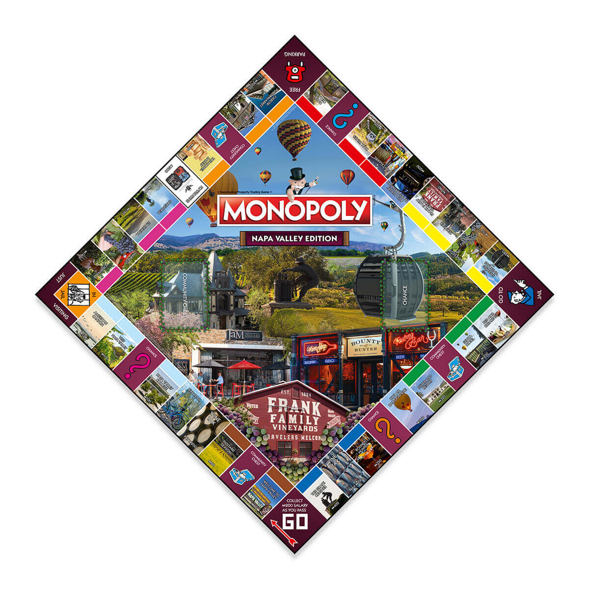 Napa Valley Edition Monopoly Board Game – Top Trumps USA